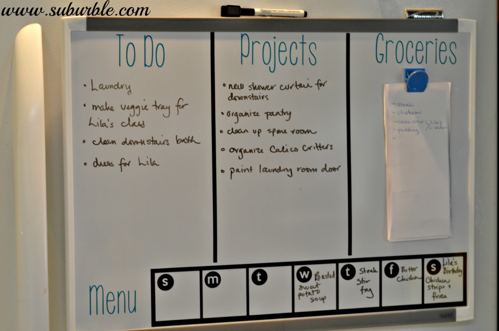 Classroom Whiteboard Organization