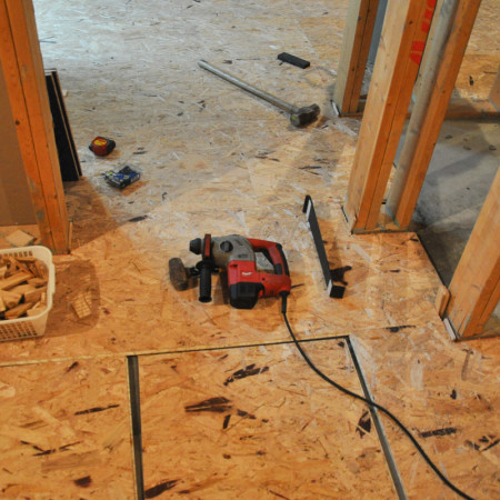 The Basement Project: Installing DRIcore Subfloor - Suburble