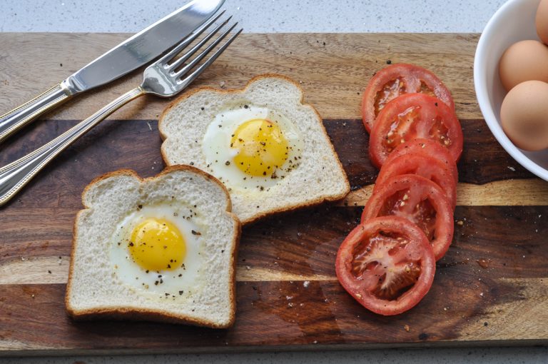 Toad in the Hole (or Fried Eggs Nestled in Bread) - Suburble
